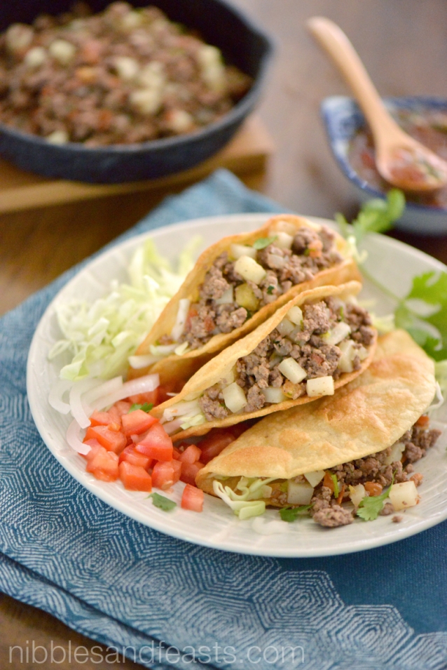 Picadillo Crispy Tacos » Nibbles and Feasts
