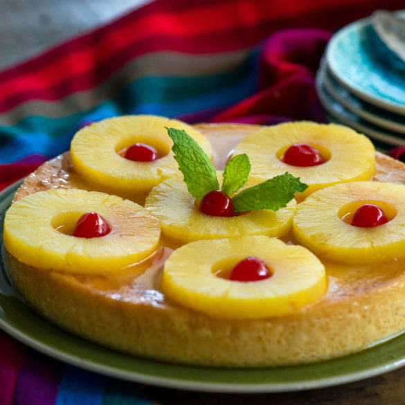 Pineapple Flan - Nibbles and Feasts